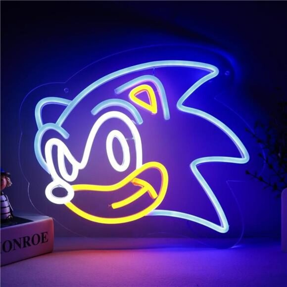 Urban Outfitters | Wall Decor | Sonic The Hedge Hog Neon Led Wall Sign ...